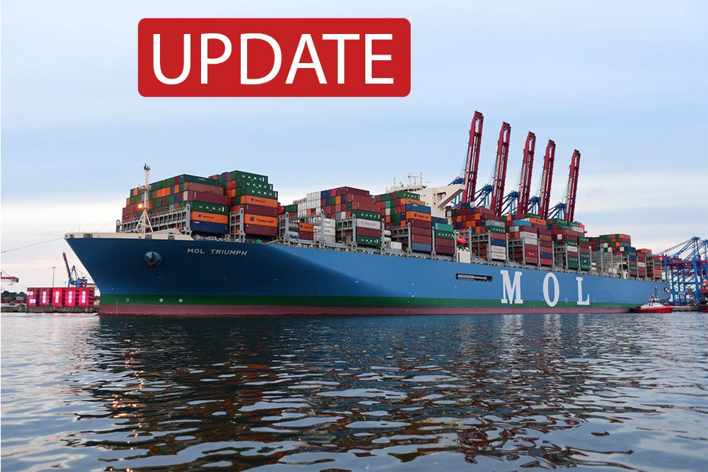 »MOL Triumph« erstmals in Hamburg | HANSA Online