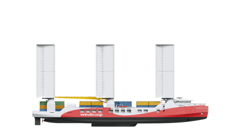 Windcoop: first container ship with sail propulsion